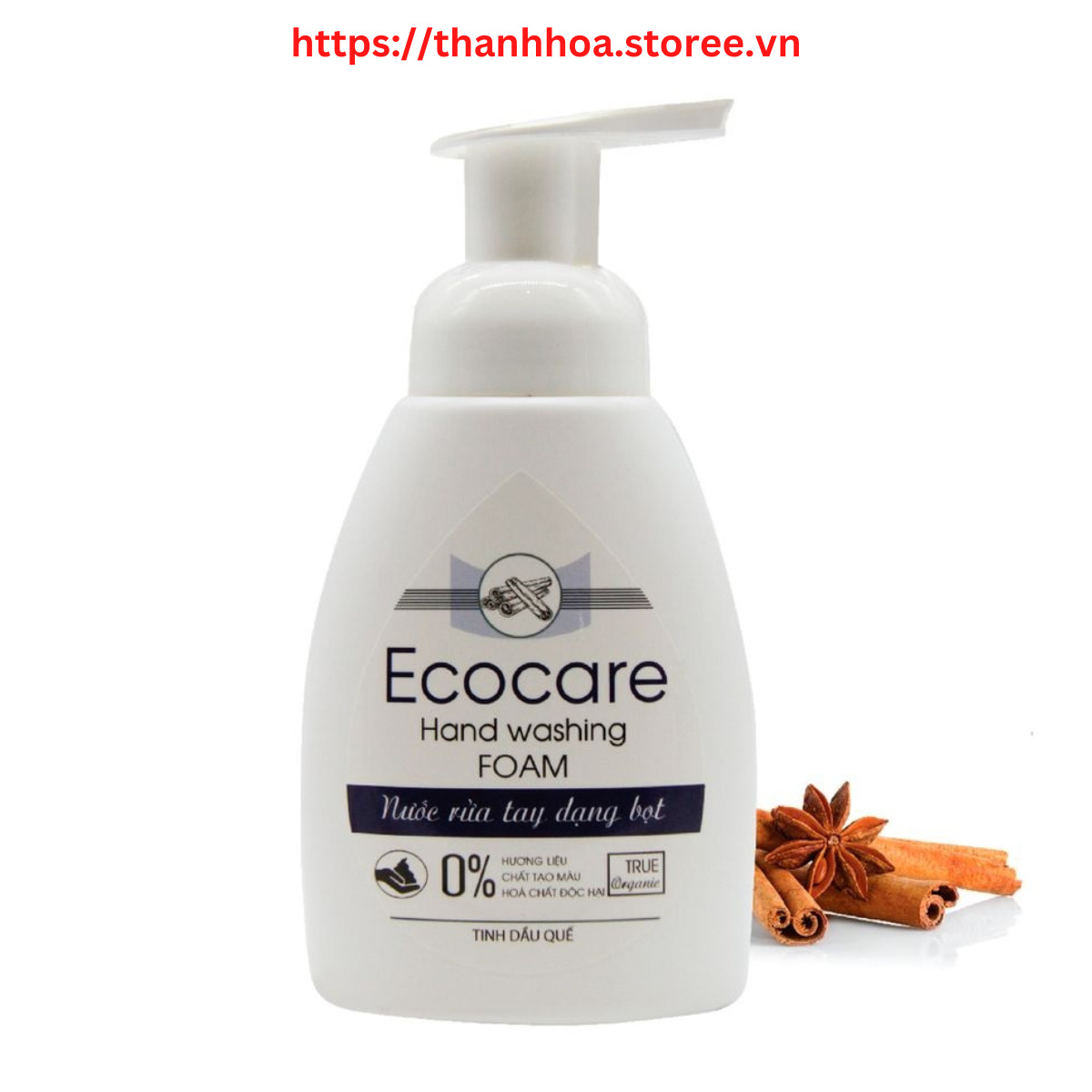 Nước Rửa Tay Hữu Cơ Diệt Khuẩn Dạng Bọt Hương Quế